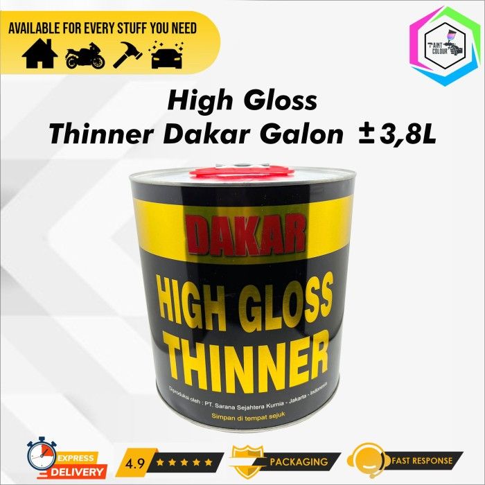 High Gloss Thinner Dakar Galon 3.8 Liter | Lazada Indonesia