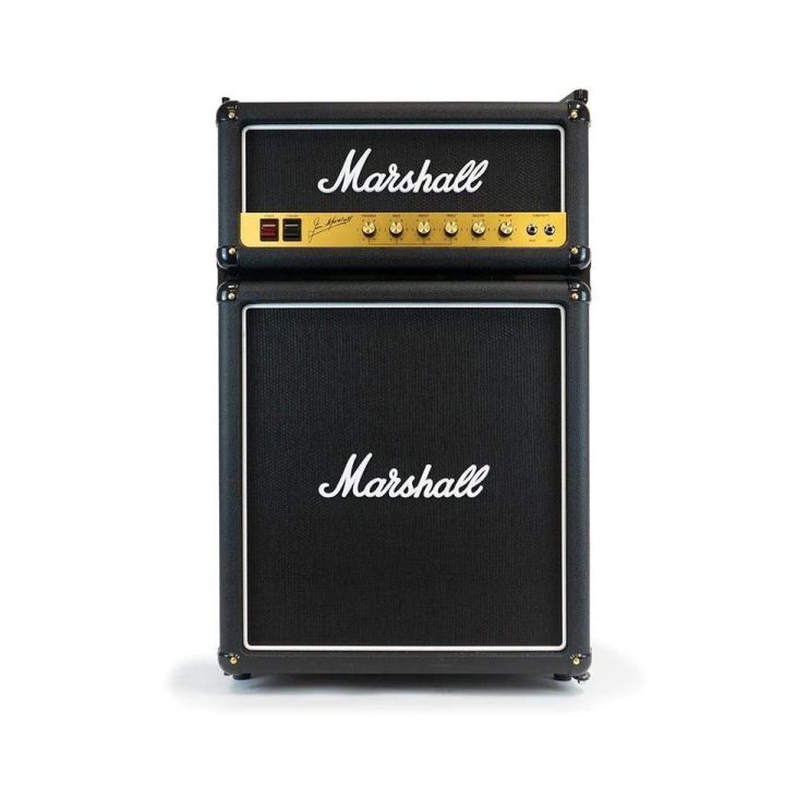 Marshall 4.4L Capacity Black Fridge - Authentic Marshall logos, knobs ...