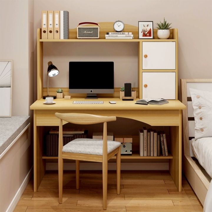 【NEW】Modern Computer Study Table With Book Shelf Office Writing Desk ...