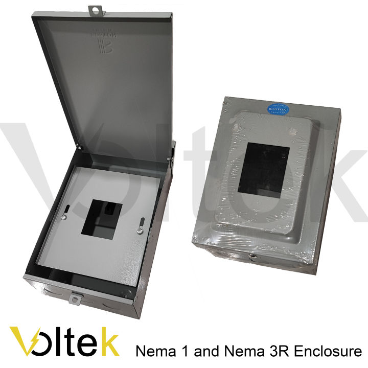 NEMA 3R weatherproof and Nema 1 Enclosure for bolt on & plug in circuit breaker 2 pole boston ...