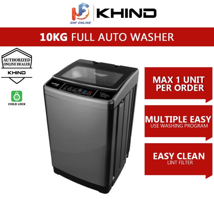 Khind fully auto washing machine washer (10 kg) wm100a | Lazada PH