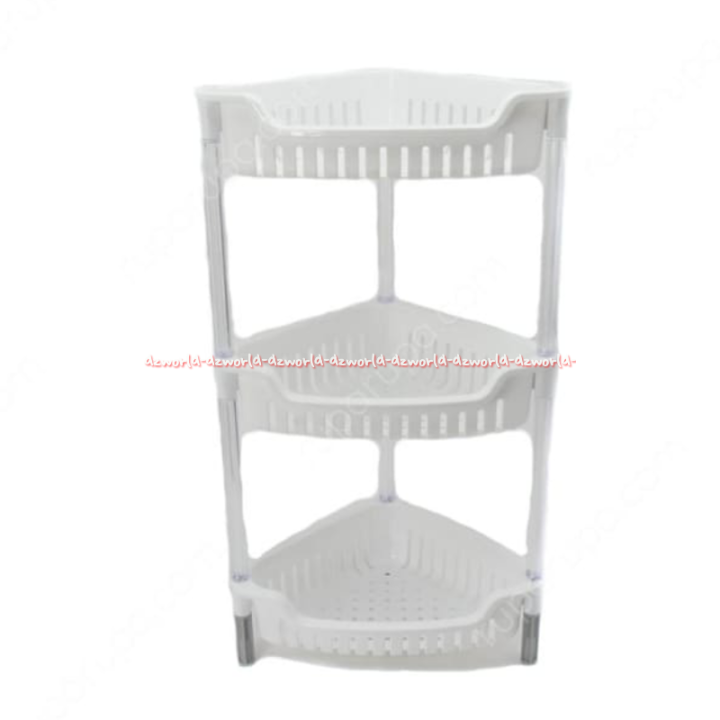 Keyway Rak Plastik 3tingkat Pojok Sudut Made in Jepang Rak Bumbu ...