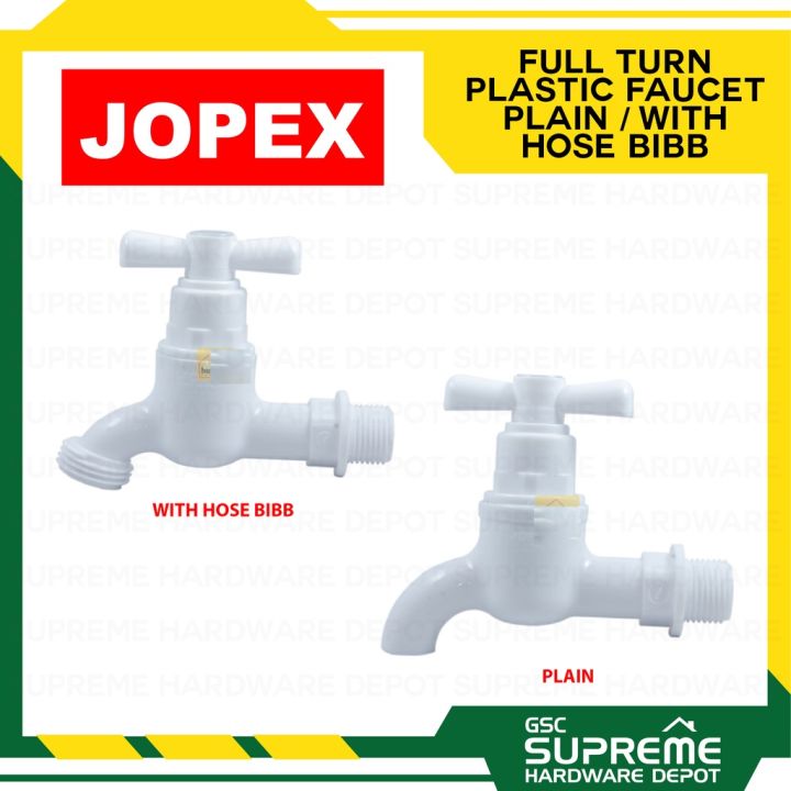 Jopex Full Turn Series Plastic Faucet with Hose Bibb / Plain | Lazada PH