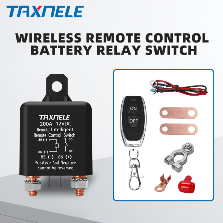 Wireless Remote Control Battery Isolator Disconnect Switch 12V 120A 200A 500A Relay Cut Off ...