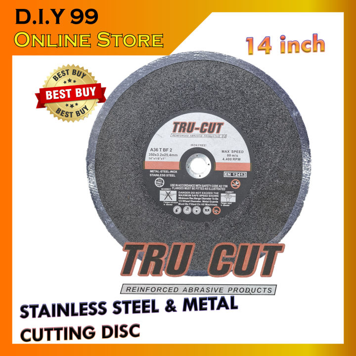 TRU CUT 14 inch Stainless Steel & Metal Cutting Disc / Cutting Disc 14 inch | Lazada