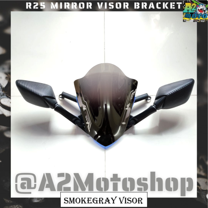 Honda Click V2 side mirror with Bracket and visor SET | Lazada PH