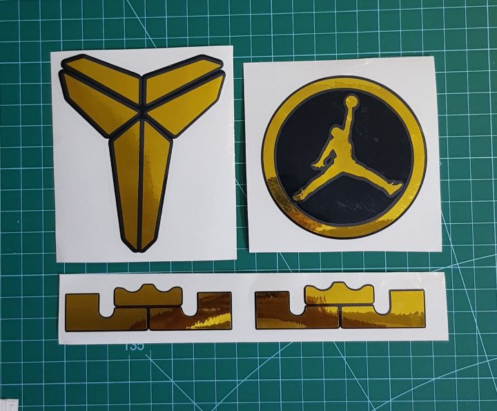 BASKETBALL LEGENDS LOGO YAYAMANIN GOLD STICKER FOR MOTORCYCLE CAR ...