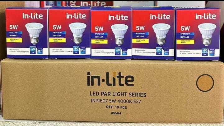LAMPU IN LITE HALOGEN LED SPOT INLITE LED PAR16 / MR16 E27 5W INP1607 ...
