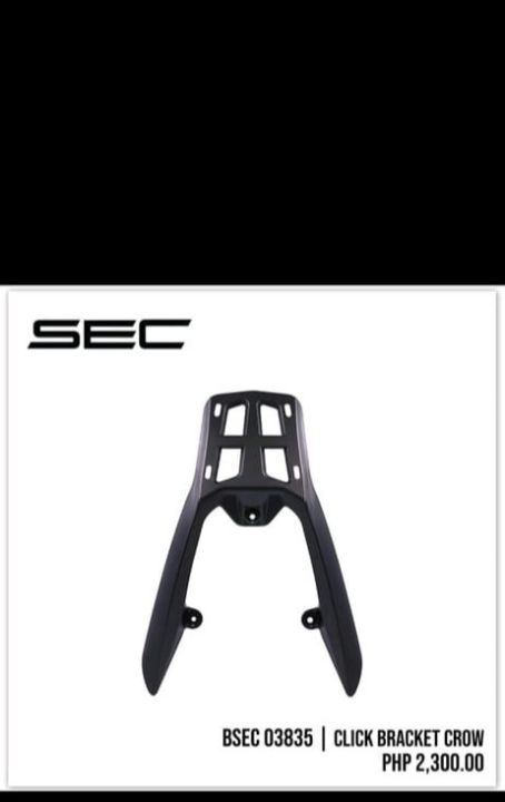 Top box bracket for Honda Click V1 & V2/Game Changer (Original SEC Crow ...