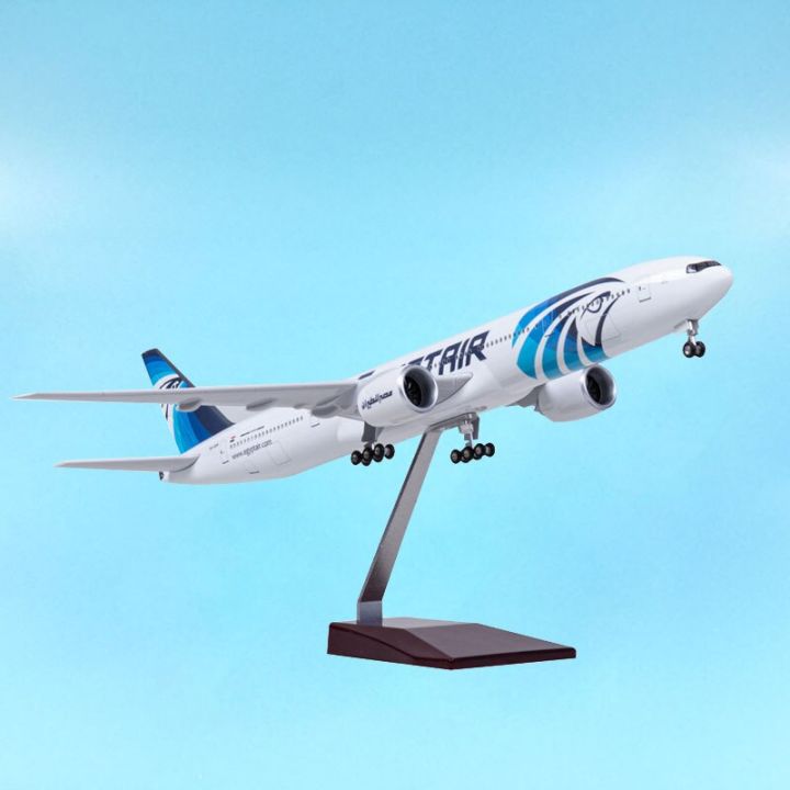 47CM Egypt Air Airline B777 Aviation Aircraft Model W Plane Gift ...