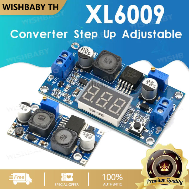 【จัดส่งที่รวดเร็ว】Step-up XL6009 เพิ่มโมดูล โมดูลเรคกูเลเตอร์ DC Input ...