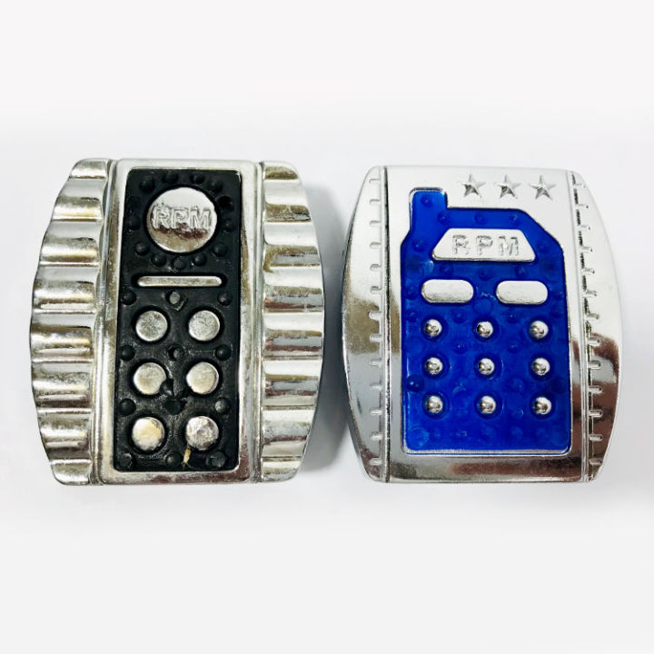 Cover Pijakan Pedal Rem Besi Anti Slip Warna Biru Hitam Universal ...