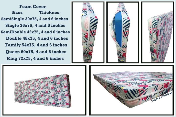 FOAM COVER WITH LONG ZIPPER | CANADIAN | 4 to 6 INCHES | HIGH QUALITY ...