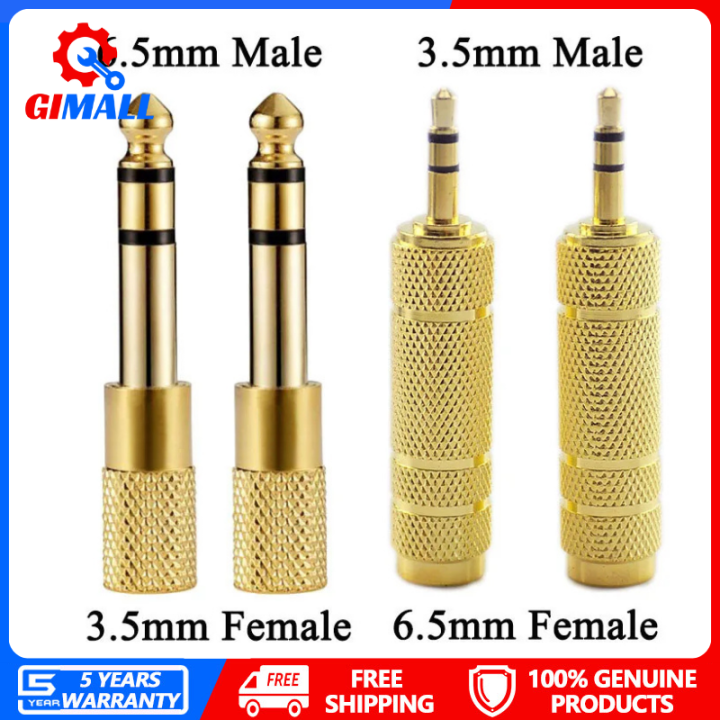 Microphone Converter Female Connector Headphone Amplifier 3.5mm Male to ...