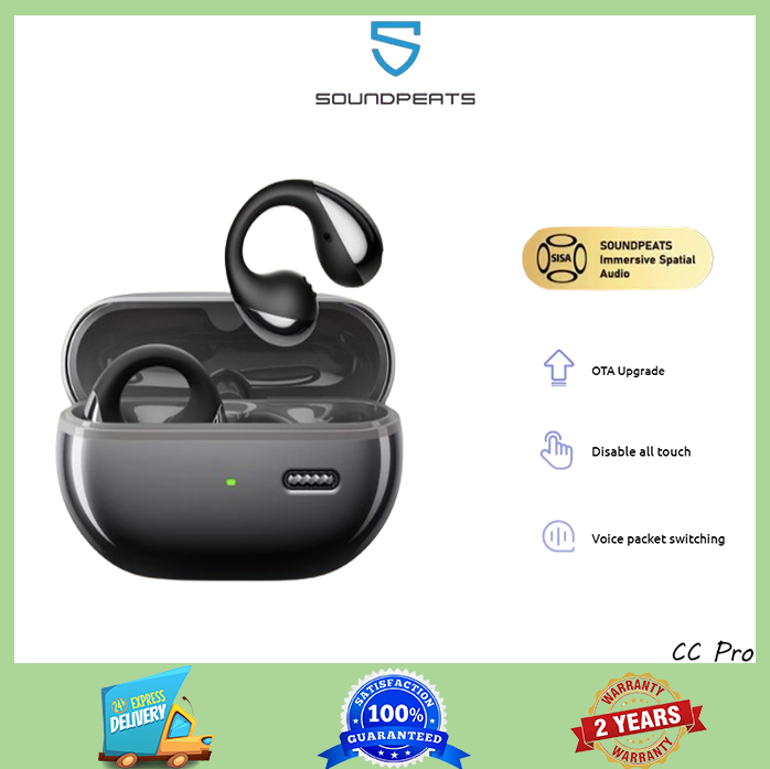 SoundPEATS Peat CC Pro Bluetooth Earclip Open Non Ear Air Bone ...
