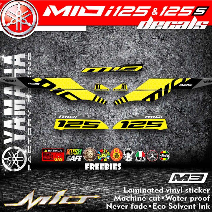 MIO i 125 stock decals 17 | Lazada PH
