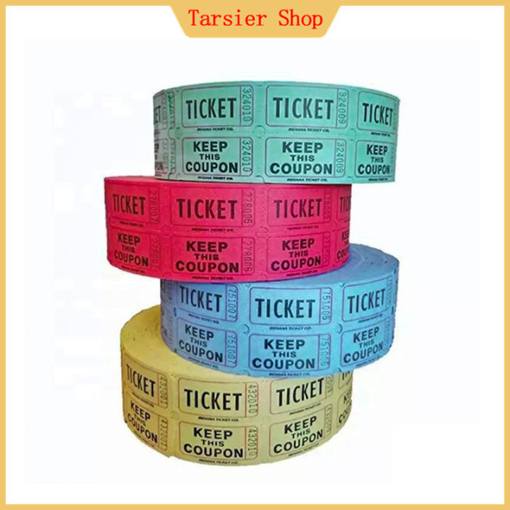 1000 Pcs/roll Event Raffle Tickets Double Roll Lottery Ticket Raffle ...