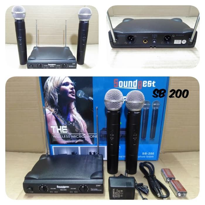MIC WIRELESS UHF SOUNDBEST SB 200 | Lazada Indonesia