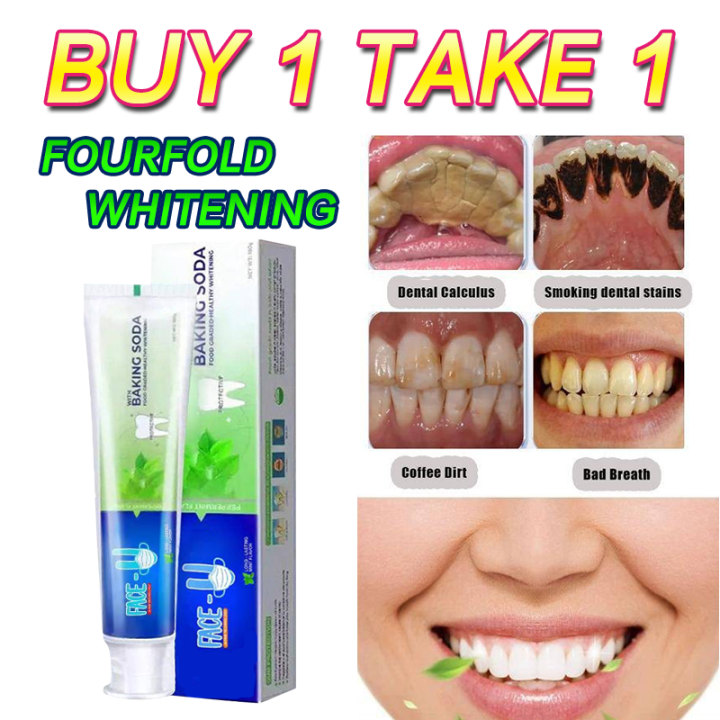 buy 1 take 1 180g+180g face u toothpaste original peppermint with ...