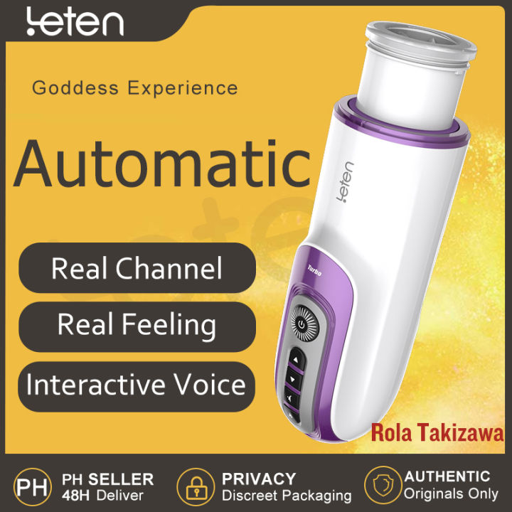 Leten 2nd Electric Male Masturbator Heating Sexual Voice Piston Masturbation Cup Automatic ...