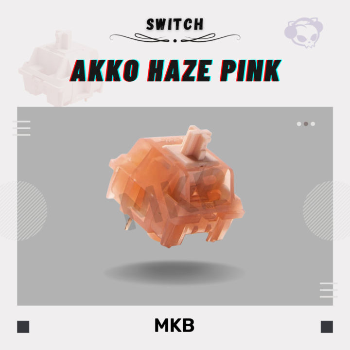 [READY STOCK] Akko Haze Pink Silent Linear Switch for Mechanical or ...