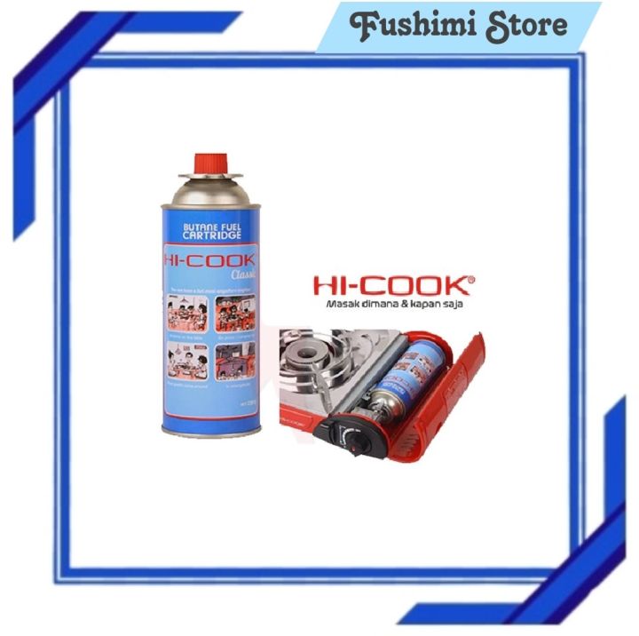 Gas HI-COOK 230 gram / Gas tabung portable / Gas portable Hi Cook Gas ...