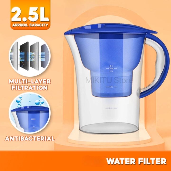 【Hot New Release】 2.5l Alkaline Drinking Water Filter Pitcher Includes ...