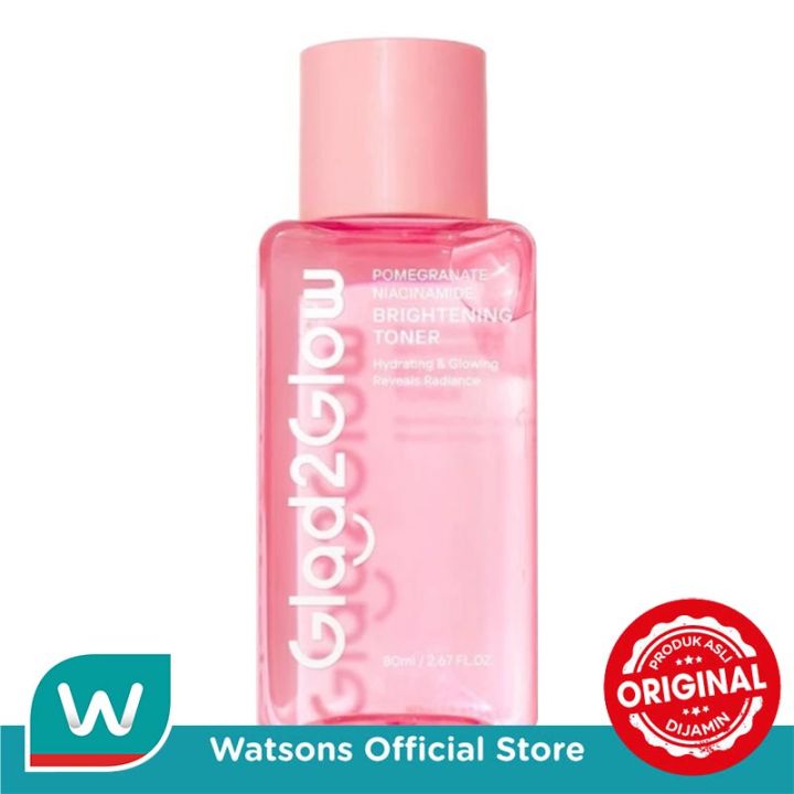 Glad2Glow Pomegranate Niacinamide Brightening Toner 80ml | Lazada Indonesia