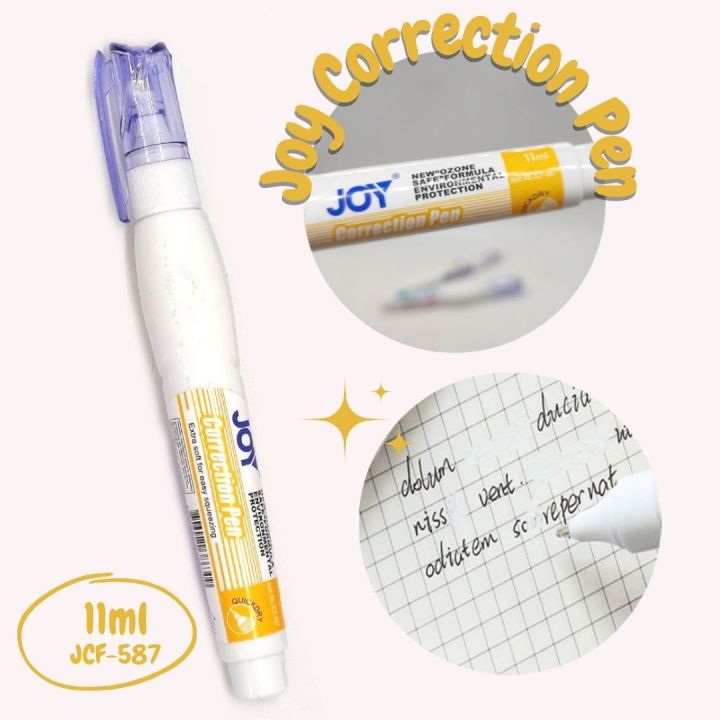 Joy Correction Pen Quick-drying Correction Fluid White Erase Pen Type ...