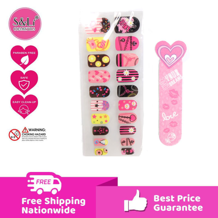 S&Li Toys Nail Patch Stickers Set ( 1 set only random design ...