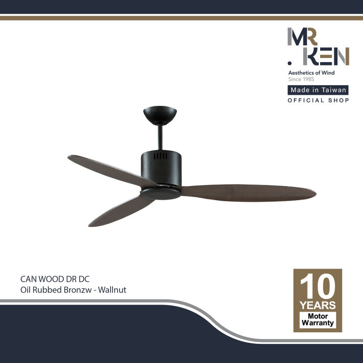 MR.KEN Ceiling Fan Model CAN Wood DR DC Motor พัดลมเพดาน ขนาด 52" พร้อม ...