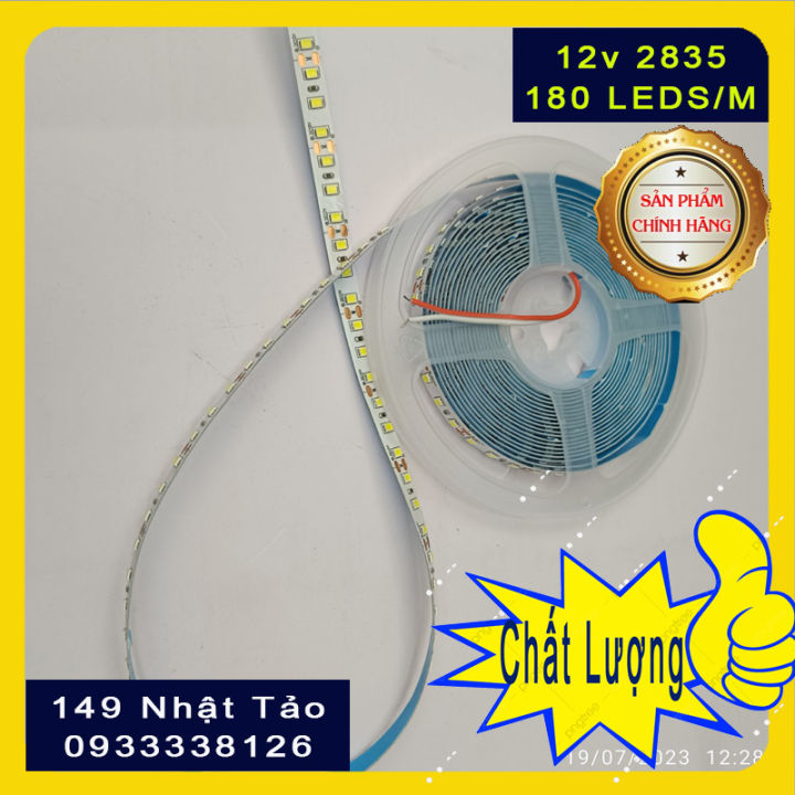 Led Dây Dán 12v 2835 180 Led/m Cuộn 5m Siêu sáng Siêu bền chuyên dùng ...