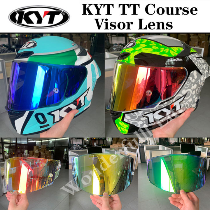 KYT TT Course Visor เลนส์ Revo เลนส์ Fit สำหรับ KYT TT Course KYT ...