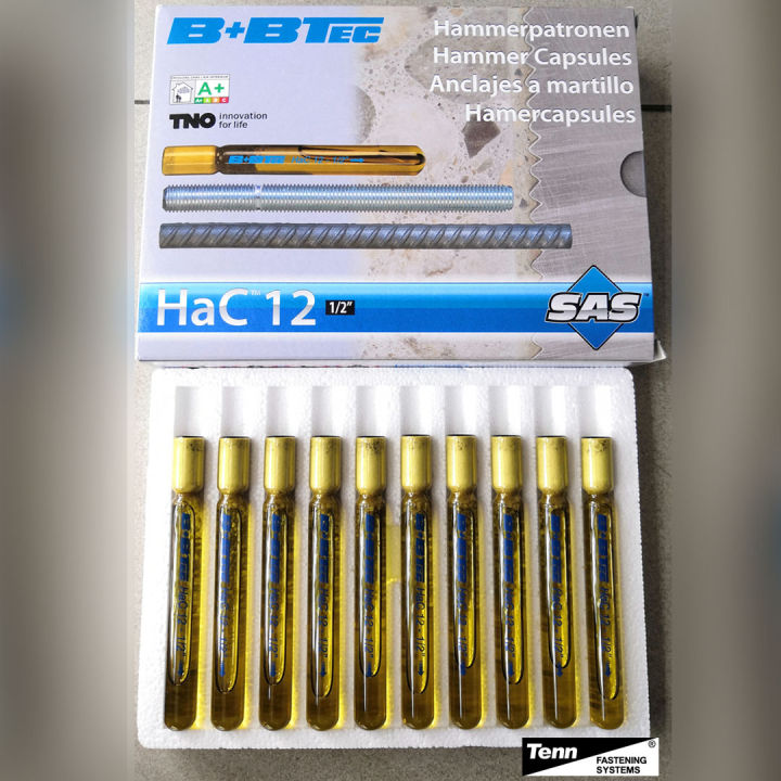 TENN B+BTEC Chemical Capsule Anchor HAC12. HAC 12 hammer-in anchors ...