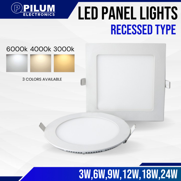 LED RECESSED PANEL LIGHTS / LED Downlight / Ceiling Light / Pin Lights ...
