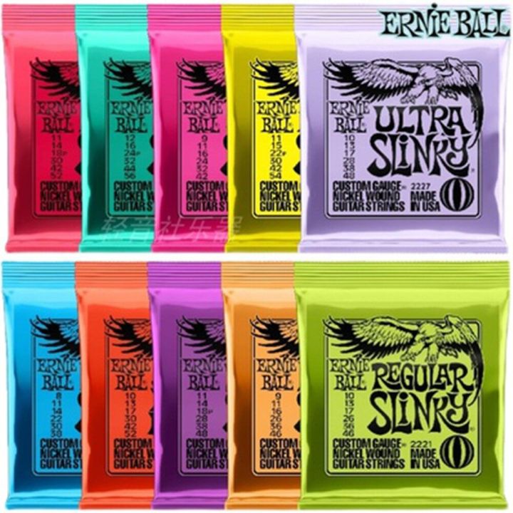 Ernie Ball Electric Guitar String Super Slinky Regular String 2221,2223 ...