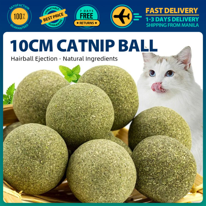 Large Catnip Balls Healthy 10cm Cat Mint Ball Lickable Natural Catnip ...