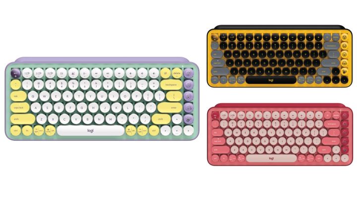 Logitech POP Keys Mechanical Wireless Keyboard with Customizable Emoji ...