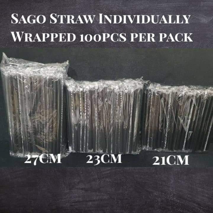 100pcs Boba Straw Individually Wrapped 21cm 23cm 27cm | Lazada PH