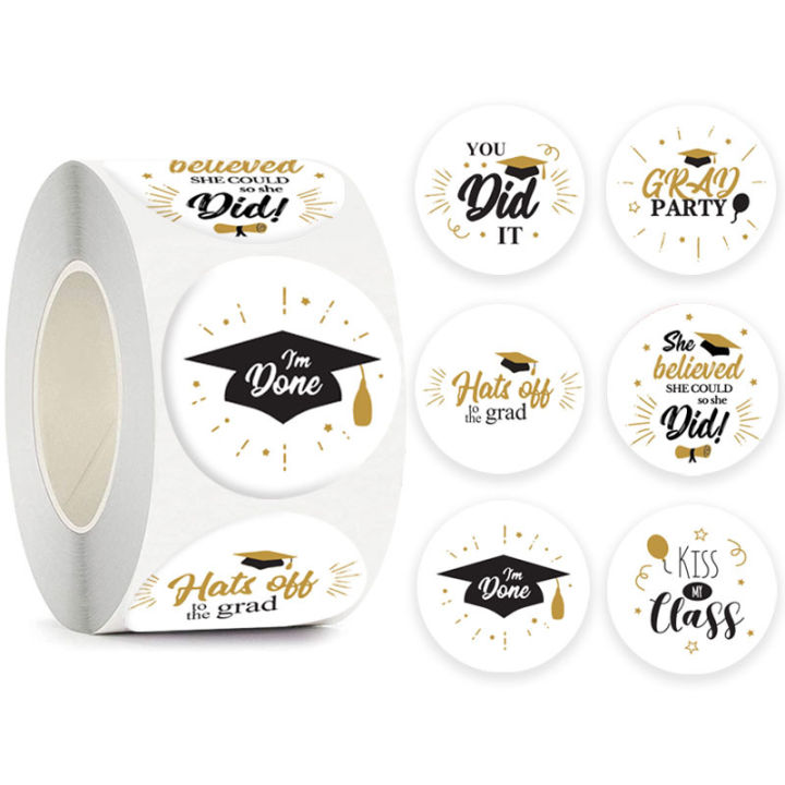 Congratulation Graduation Gift Sticker Self-adhesive Graduation Party ...