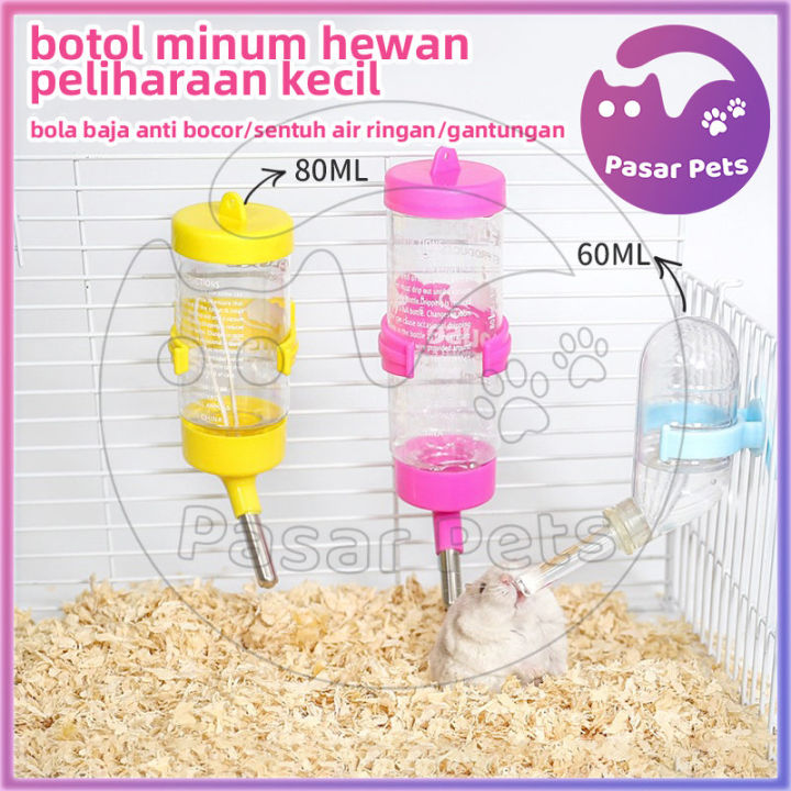 Tempat Minum Hamster Gantung Botol Minum Hamster 80ml 60ml Botol ...