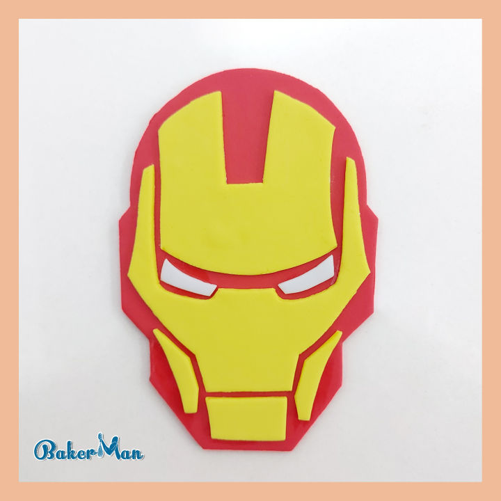 Edible Iron Mann Cake Topper | Edible Ironmann Cake Topper Decoration ...