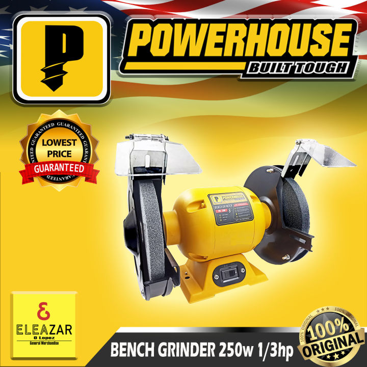 Genuine PowerHouse Bench Grinder 6" 1/3hp 250W | Lazada PH