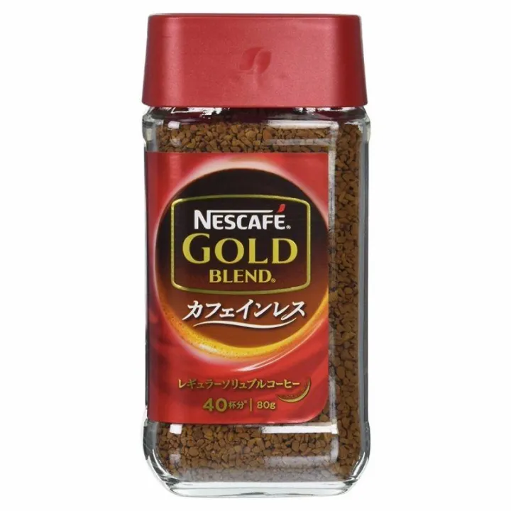 Nescafe Gold Blend Decaf 80g. ネスカフェ ゴールドブレンド カフェインレス เนสกาแฟ โกลด์ กาแฟ ...