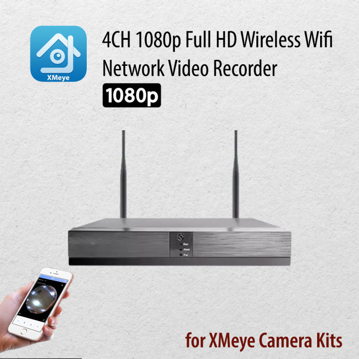 4 / 8 Channel Full HD 1080p H.265 Wireless Wifi Network Video Recorder ...