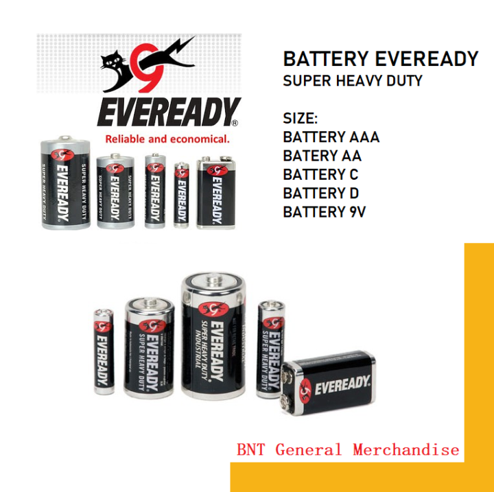 Eveready Battery Super Heavy Duty (BLACK) BATTERYAAA, BATTERY AA ...