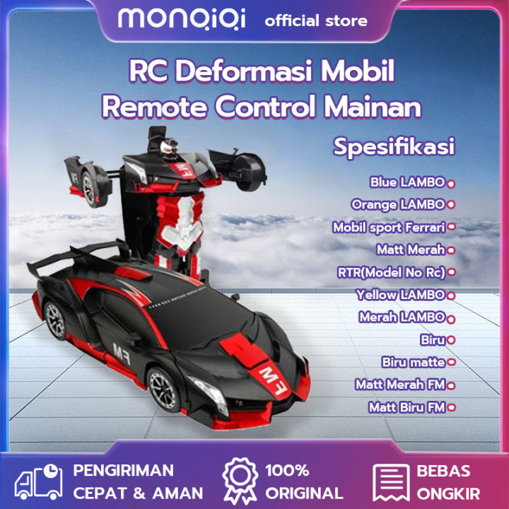 RC Deformasi Mobil Remote Control Mainan Anak Mobil Robot Rechargeable ...