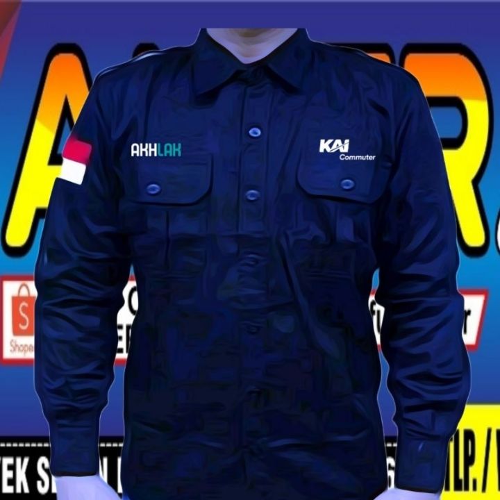 kemeja KAI commuter baju KAI commuter seragam KAI commuter Pdh KAI ...