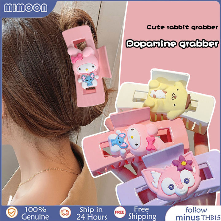 เครื่องประดับผมนักเรียน บัตรแรบบิทน่ารัก คลิปหนีบผมผู้หญิง คลิปฉลามยักษ์ Sanrio MIMOON | Lazada ...
