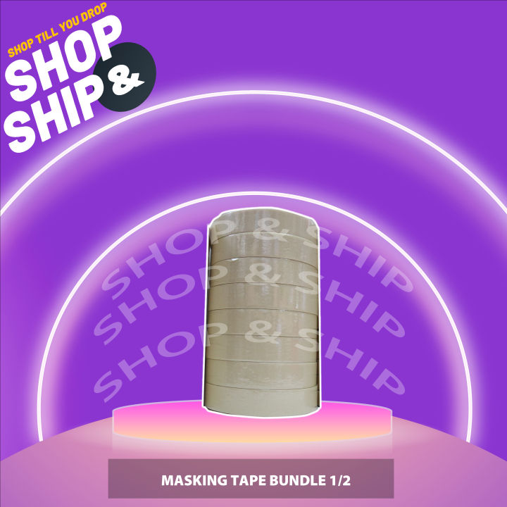 [SHOP 'N SHIP] Masking Tape BUNDLE SET 1/2 | 3/4 | 1 inch tape | Lazada PH